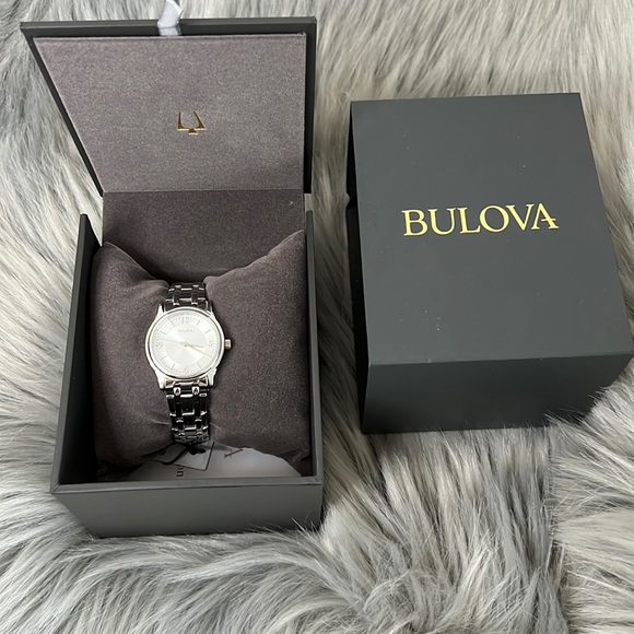 Bulova | Accessories | Nib Bulova 96l05 30mm Silver Stainless Steel ...